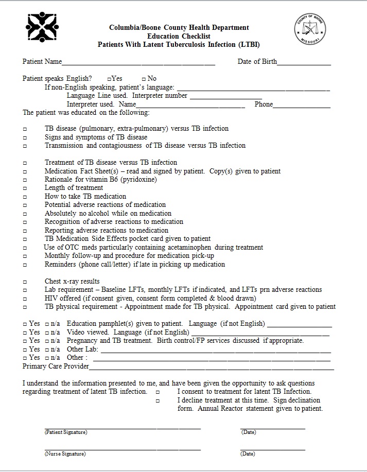 Latent Tuberculosis Infection